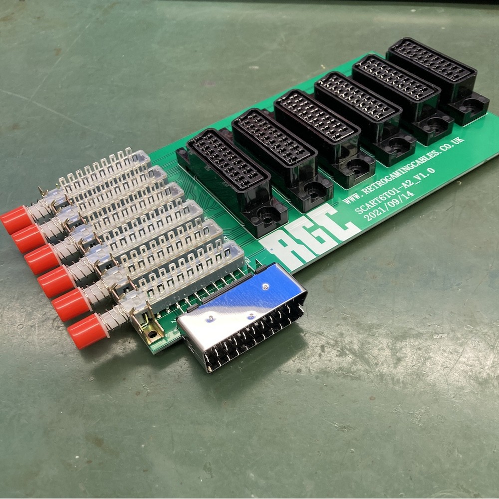 SCART switch 6 inputs 1 output